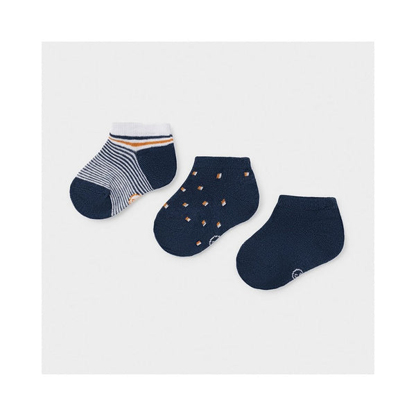 Mayoral Baby Boy Navy 3pc Sock Set – Cherry Blossom Children's Boutique