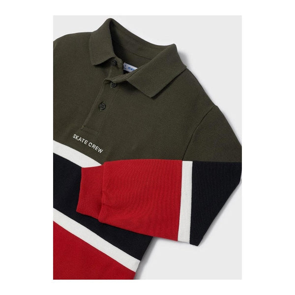 Mayoral Boys Goji Red Long Sleeved Polo – Cherry Blossom Children's ...